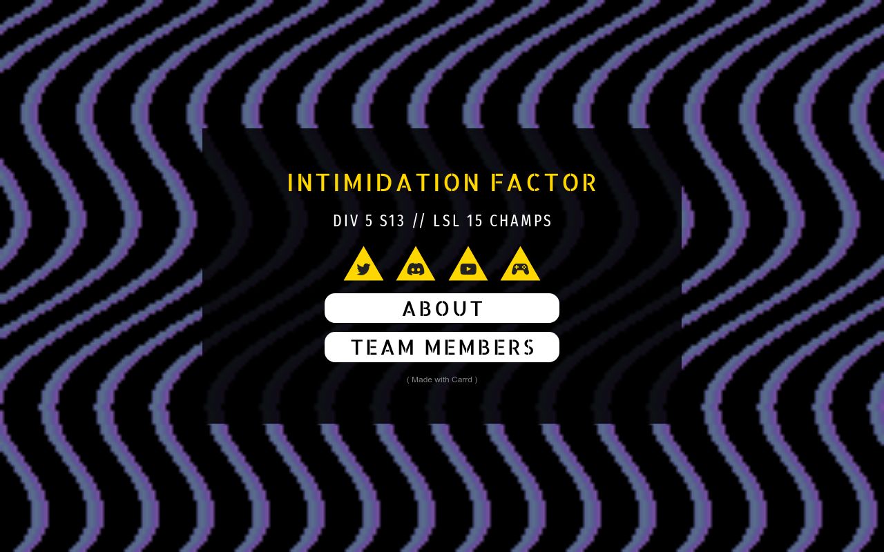 ⚠️ Intimidation Factor